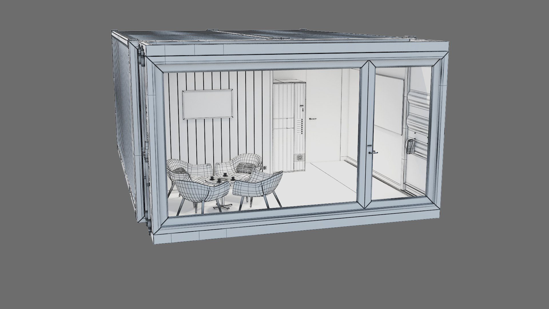 3D Office Space Container Model - TurboSquid 1797590