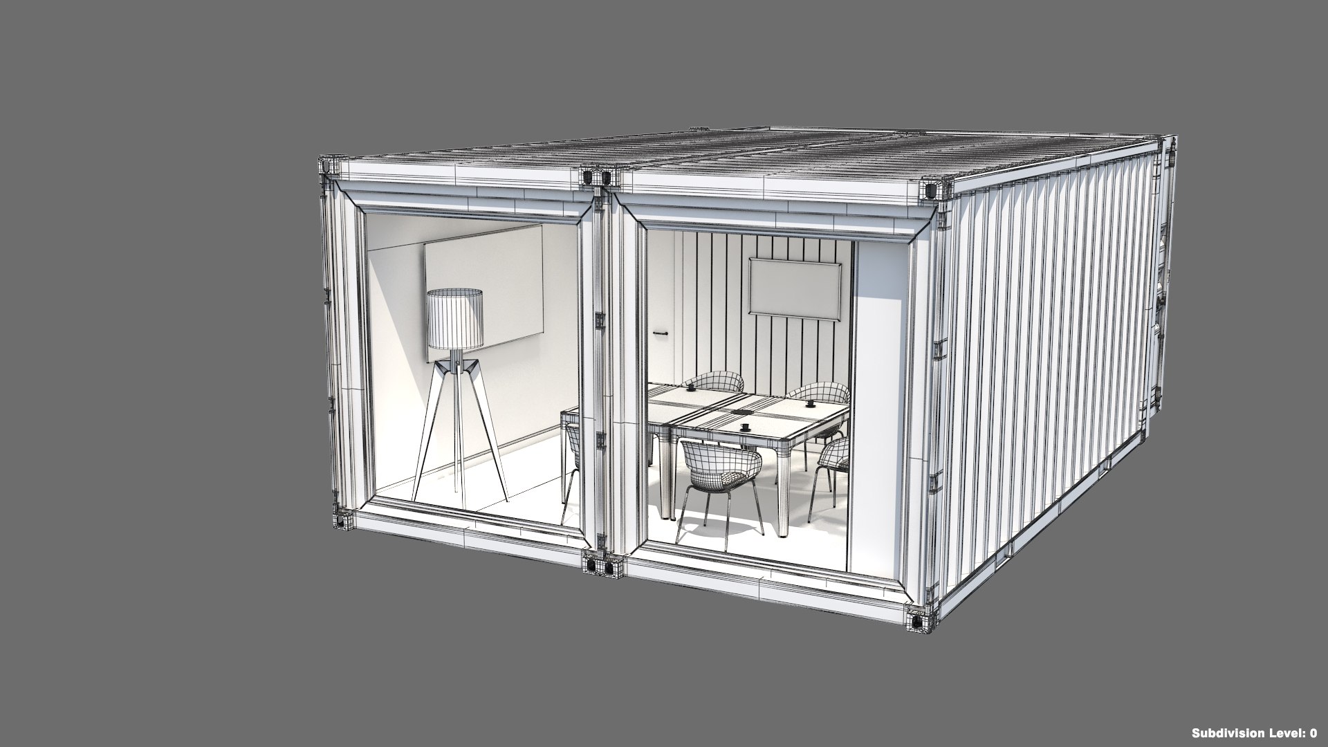 3D Office Space Container Model - TurboSquid 1797590