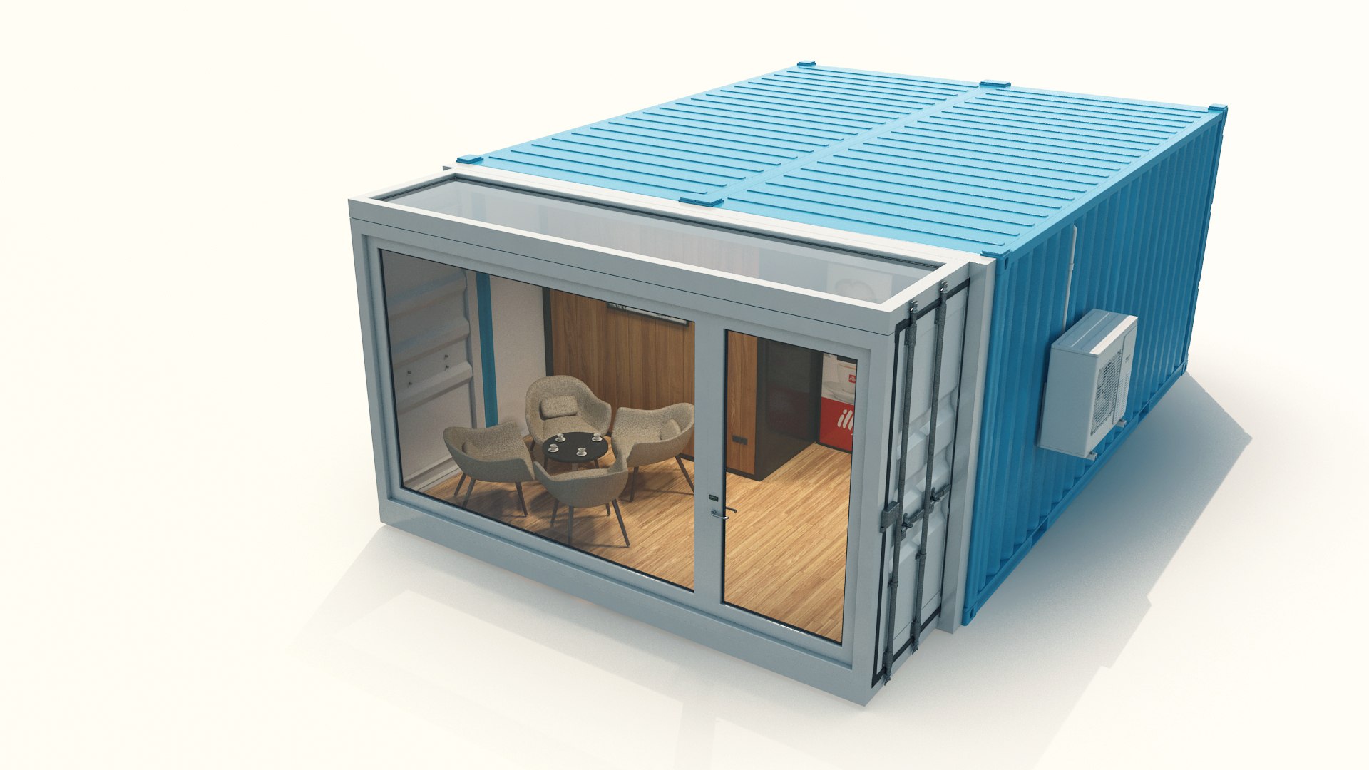 3D Office Space Container Model - TurboSquid 1797590