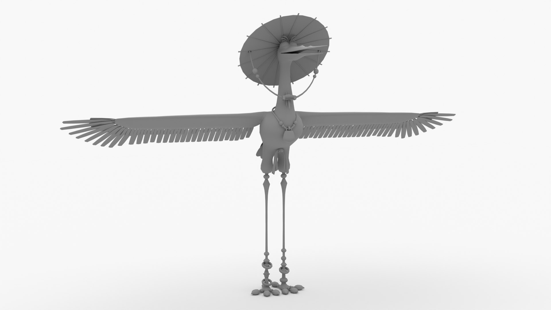 3D Crane From Kung Fu Panda - TurboSquid 2348313