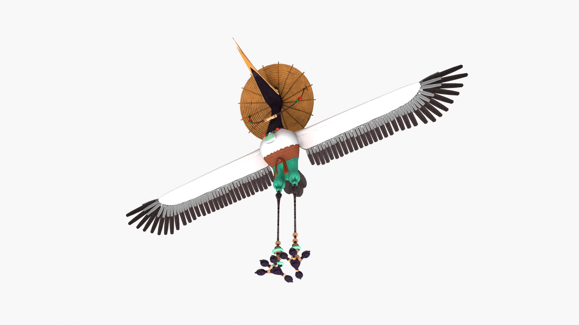 3D Crane From Kung Fu Panda - TurboSquid 2348313