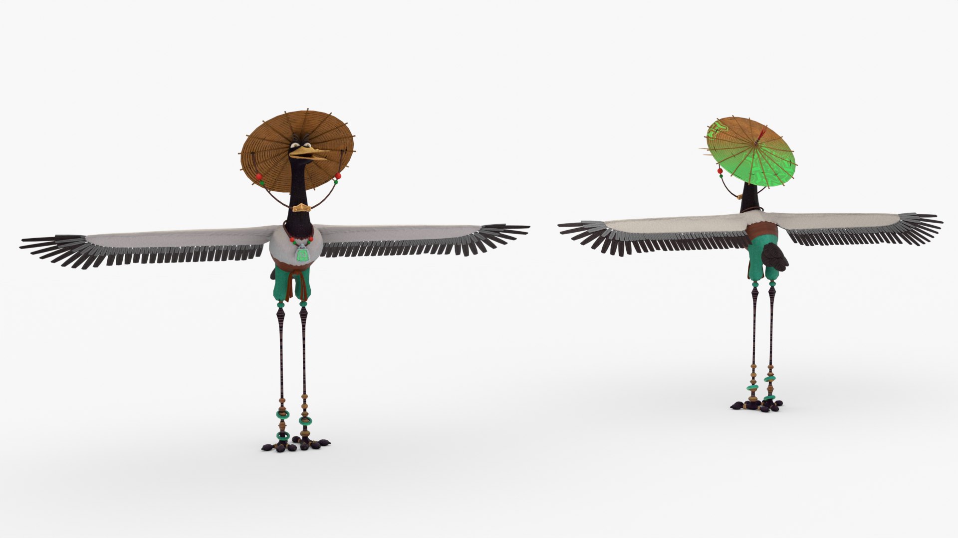 3D Crane From Kung Fu Panda - TurboSquid 2348313