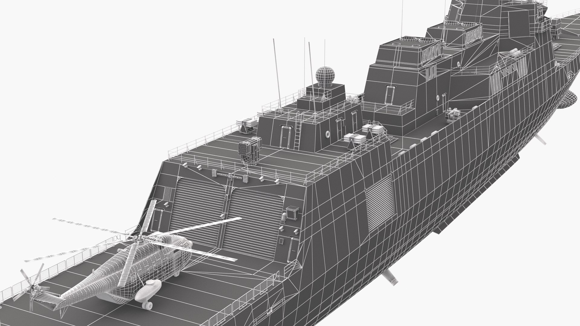 Destroyer Warship Ship 3D - TurboSquid 1639380