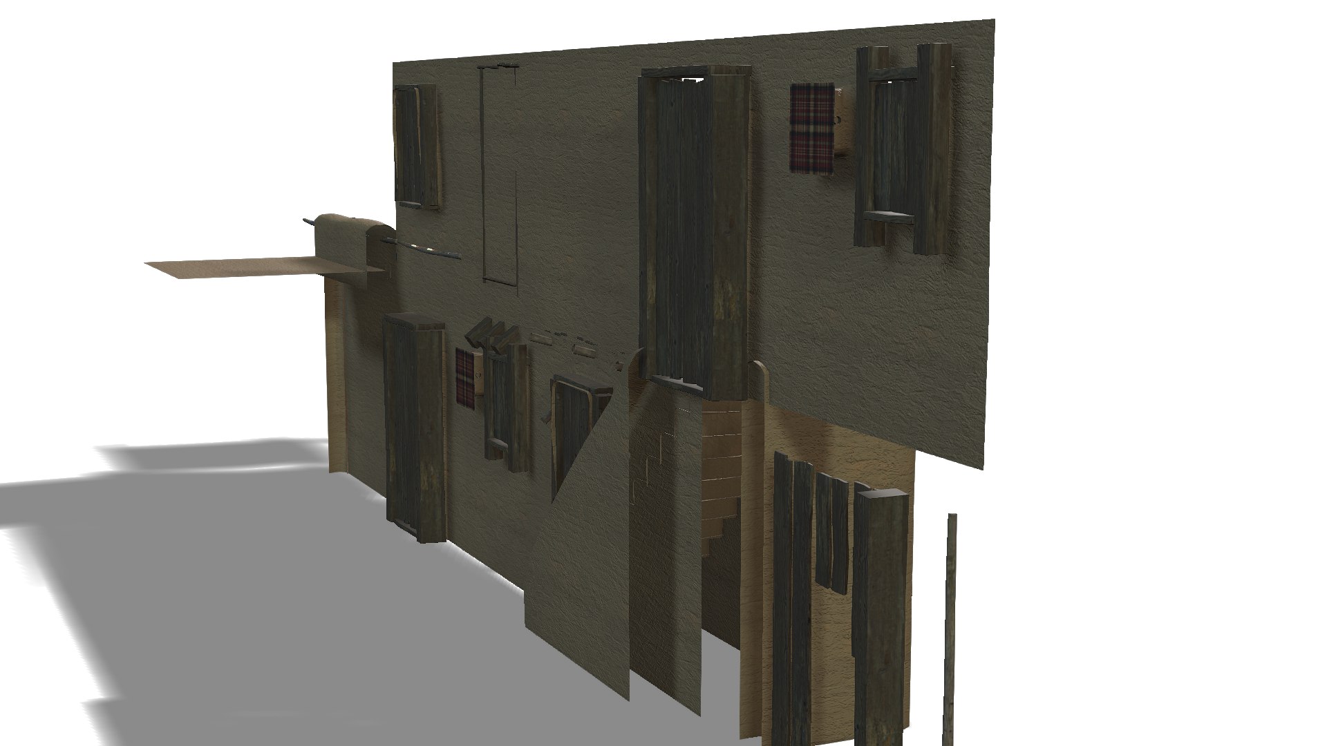 Desert 3D Wall Assets Model - TurboSquid 2047048