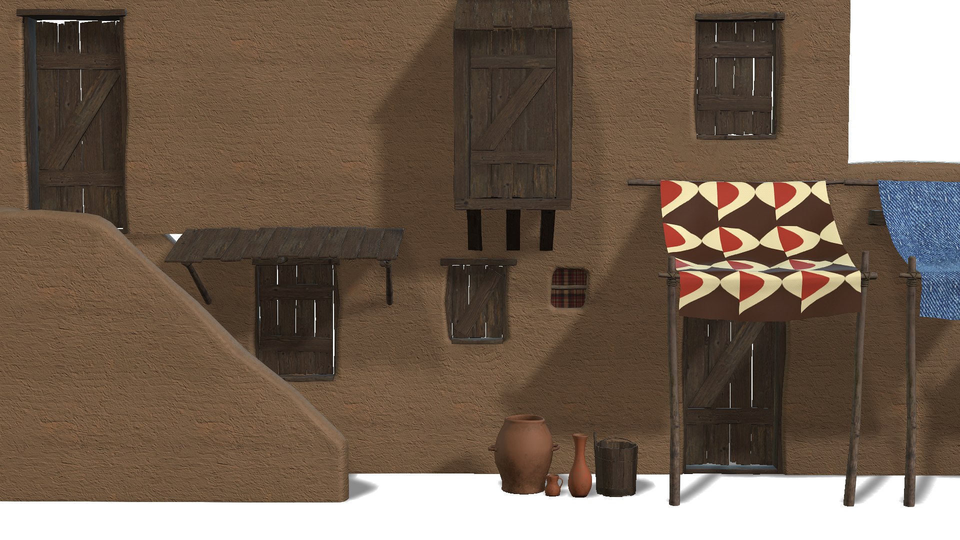 Desert 3D Wall Assets Model - TurboSquid 2047048
