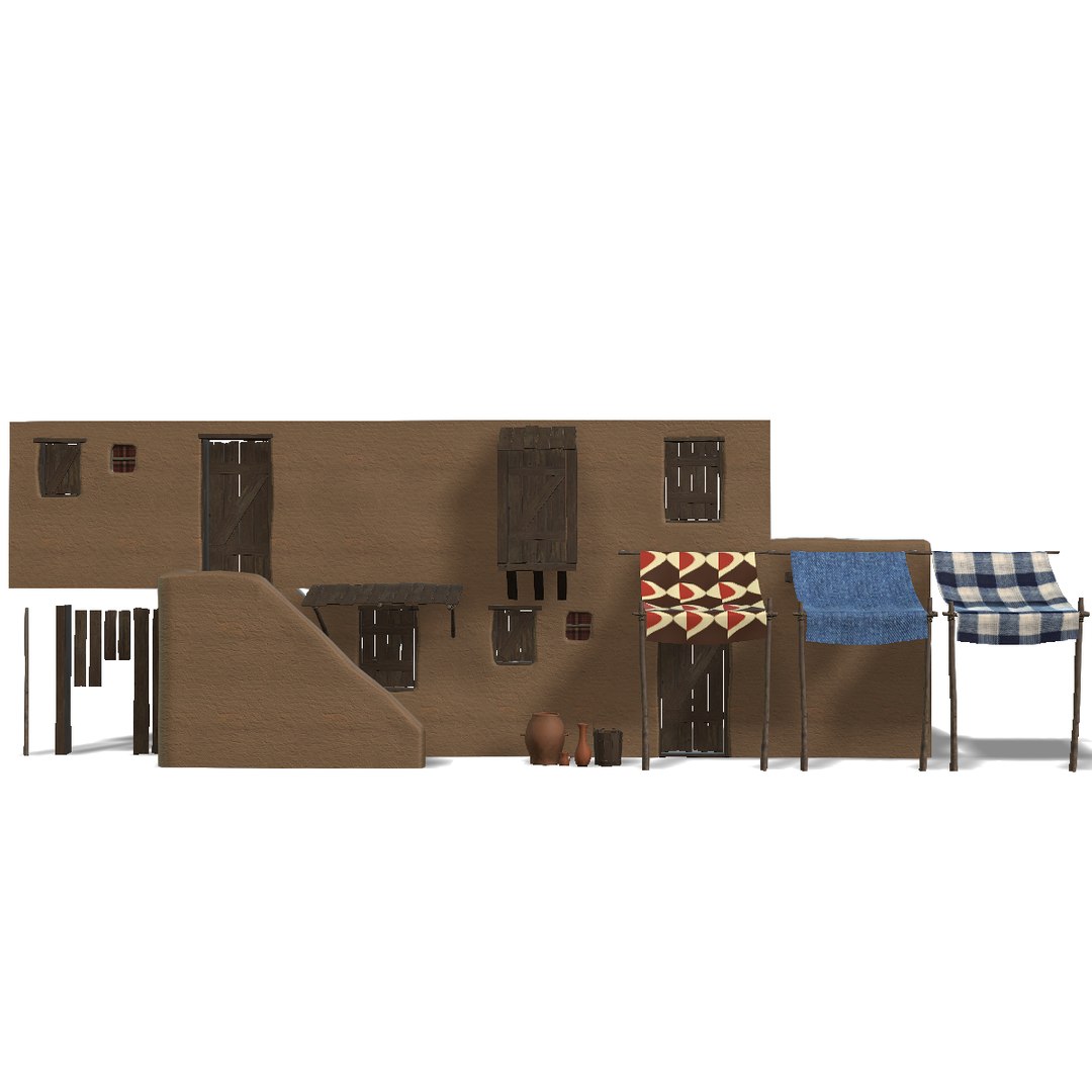 Desert 3D Wall Assets Model - TurboSquid 2047048