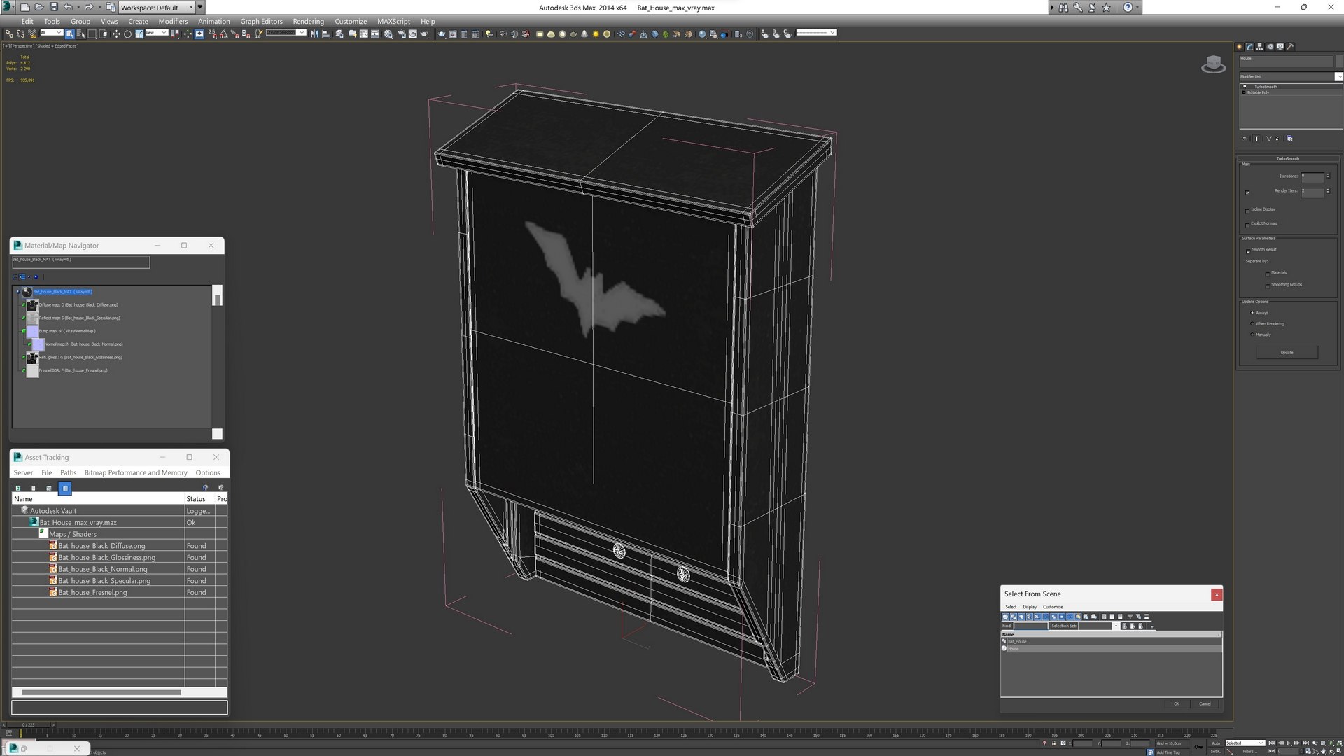 3D Bat House - TurboSquid 2233028