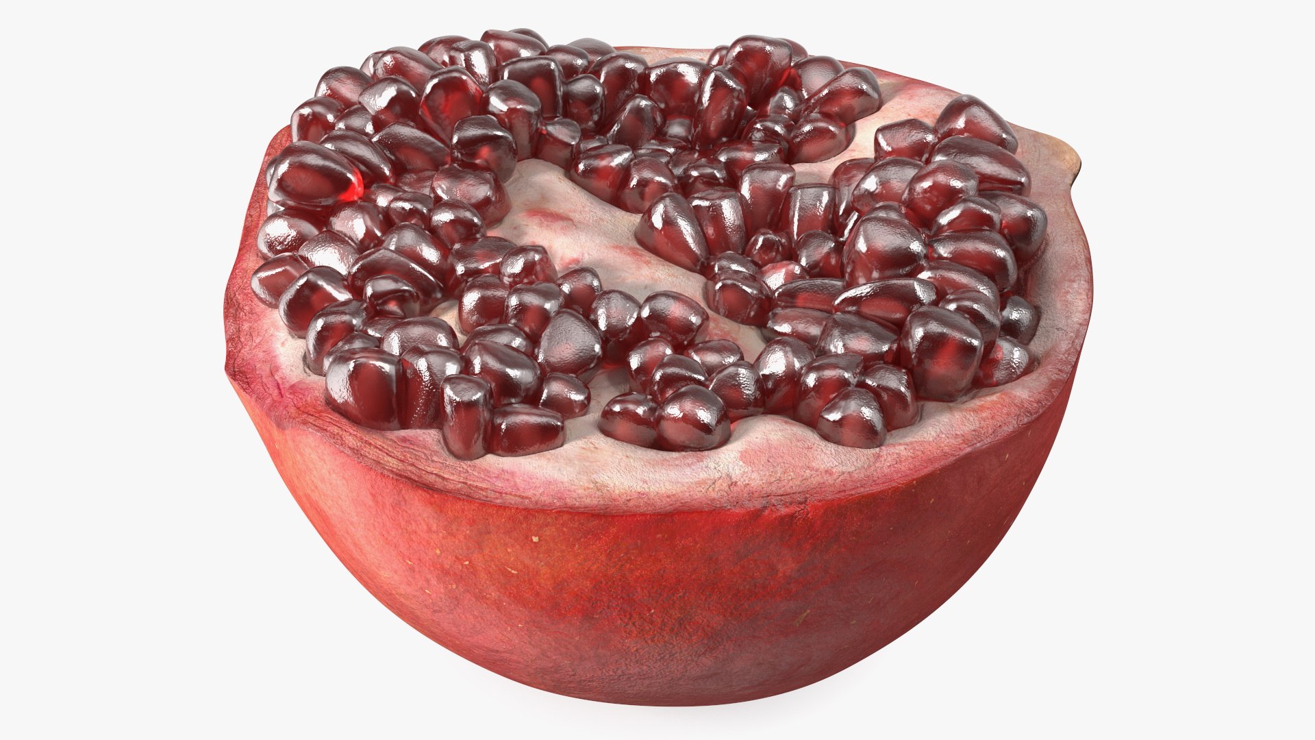 Cross Section Of Pomegranate Red Fruit 3D - TurboSquid 2117722