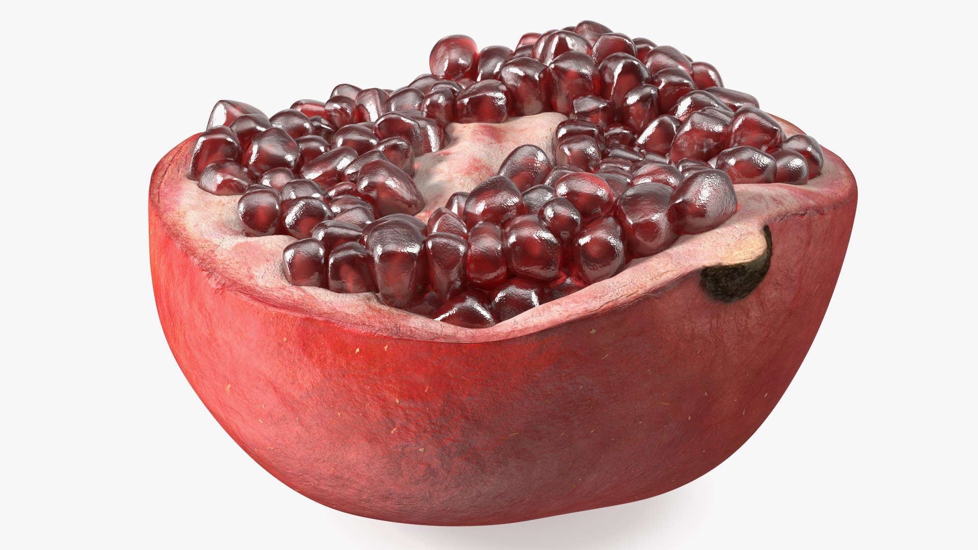 Cross Section Of Pomegranate Red Fruit 3D - TurboSquid 2117722