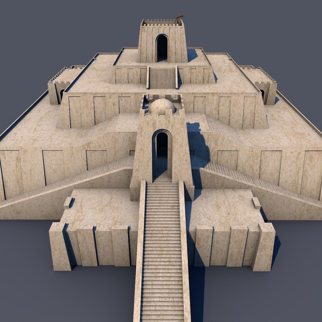 3D Ziggurat Ancient Mesopotamia - TurboSquid 1357279