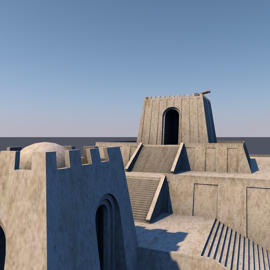 3D Ziggurat Ancient Mesopotamia - TurboSquid 1357279