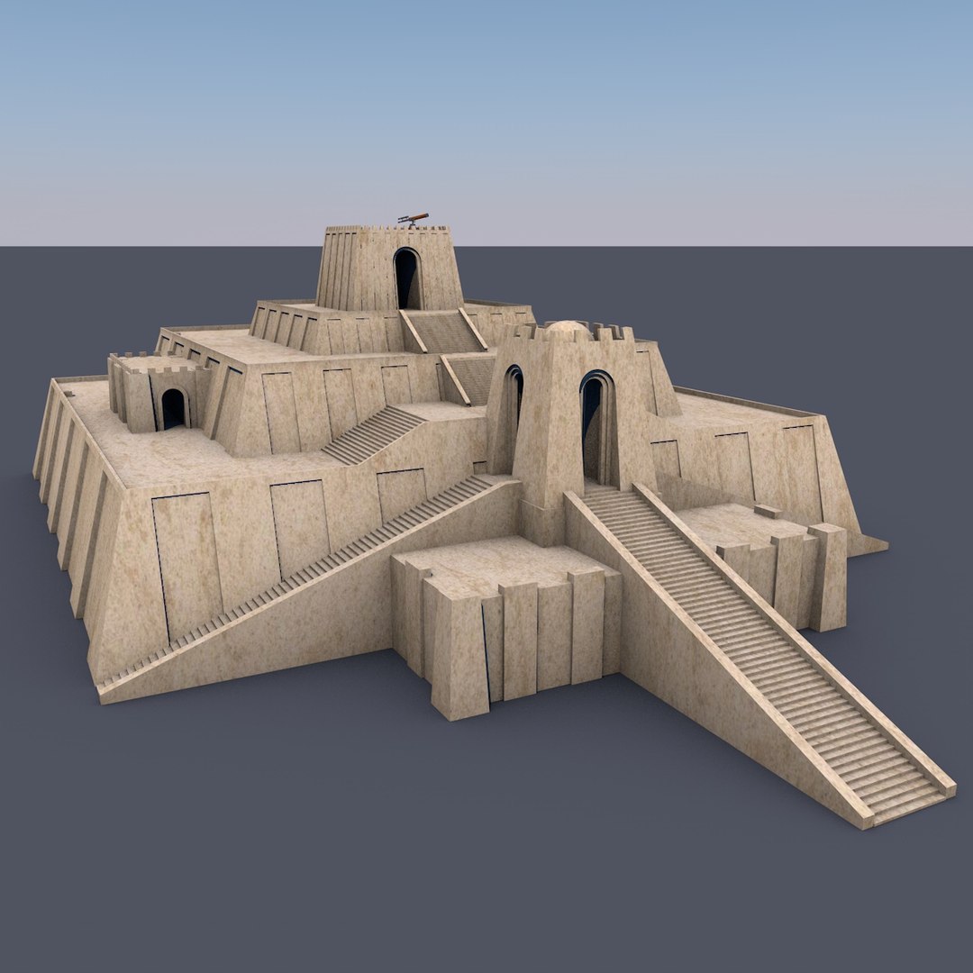 3D Ziggurat Ancient Mesopotamia - TurboSquid 1357279