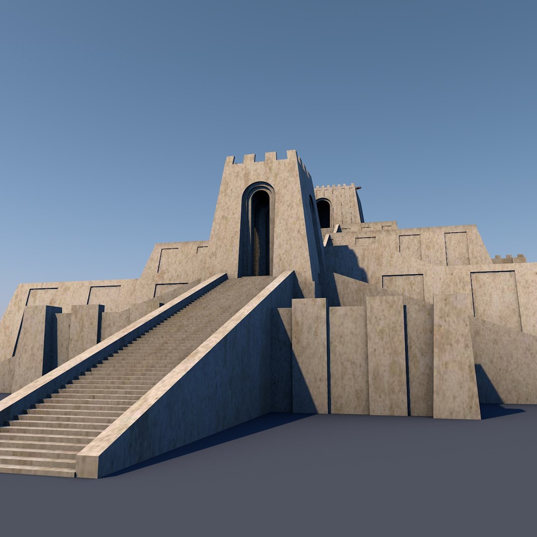 3D Ziggurat Ancient Mesopotamia - TurboSquid 1357279