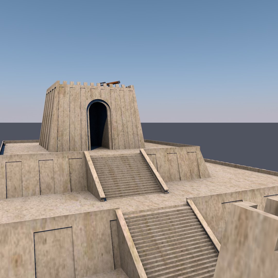 3D Ziggurat Ancient Mesopotamia - TurboSquid 1357279