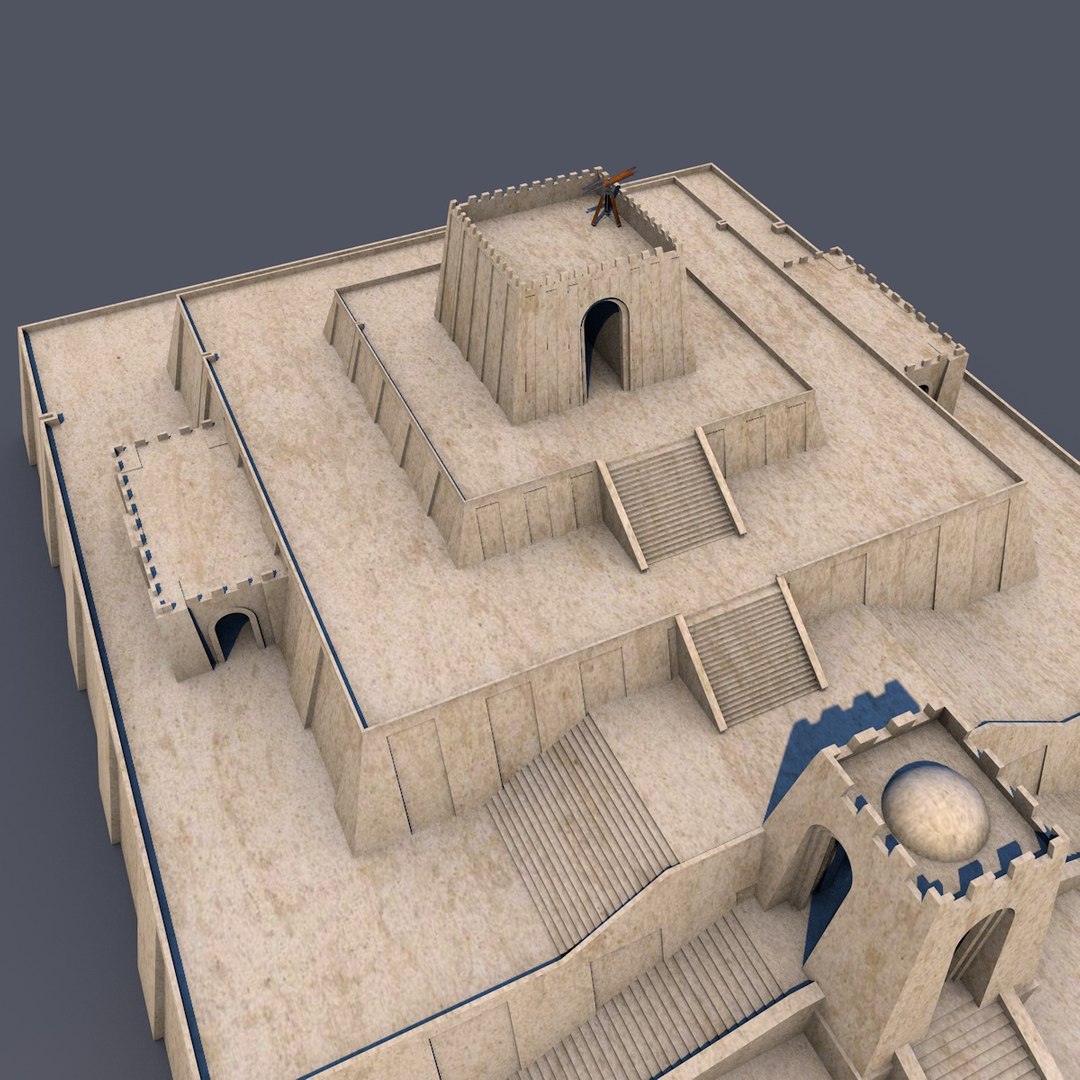 3D Ziggurat Ancient Mesopotamia - TurboSquid 1357279