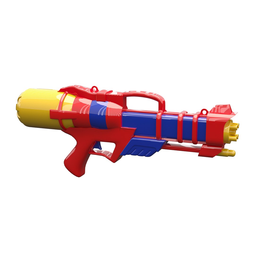 Water Gun 3D Model - TurboSquid 1336844