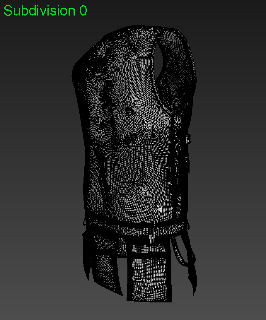 vest 3d model