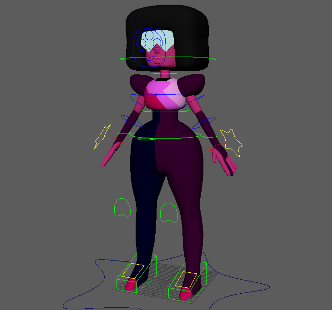 Garnet Rig Steven Universe 3D model - TurboSquid 1745369