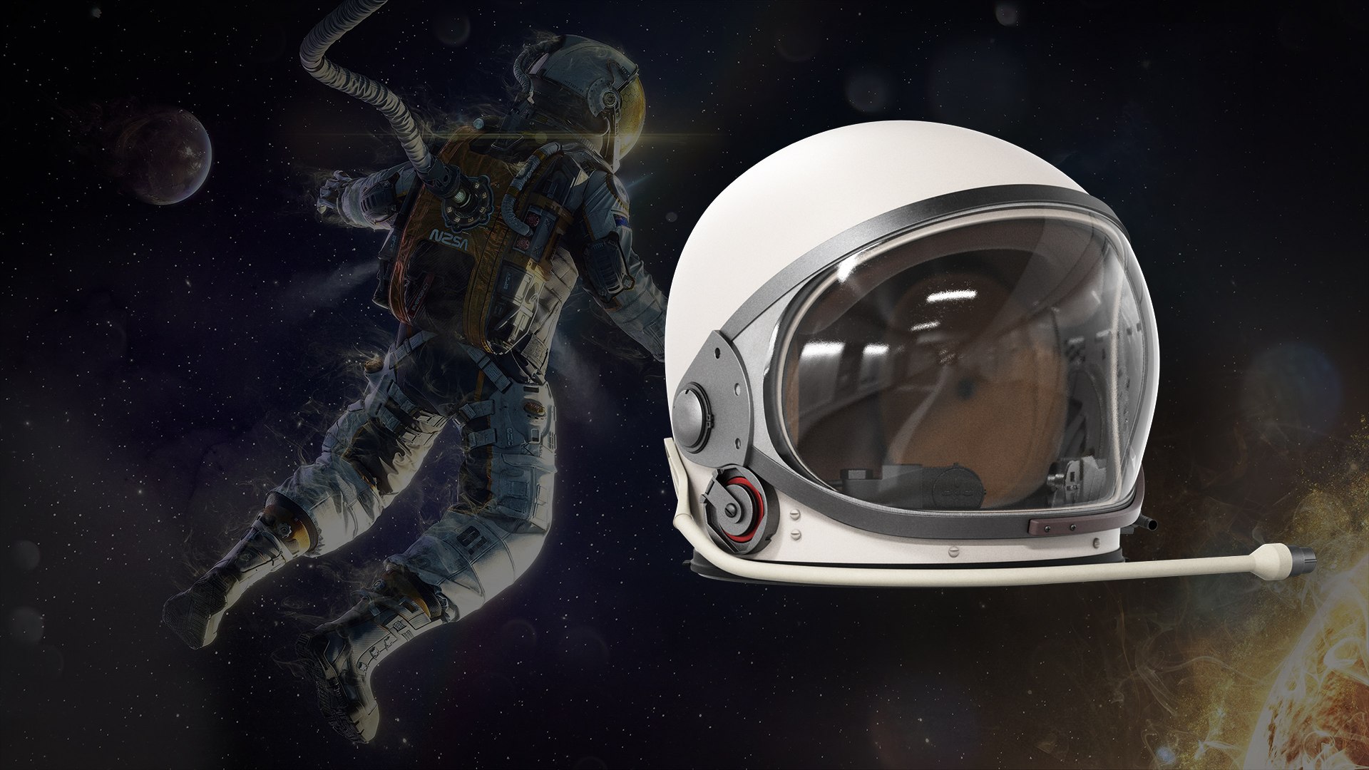 3D Astronaut Helmet Model - TurboSquid 1457859