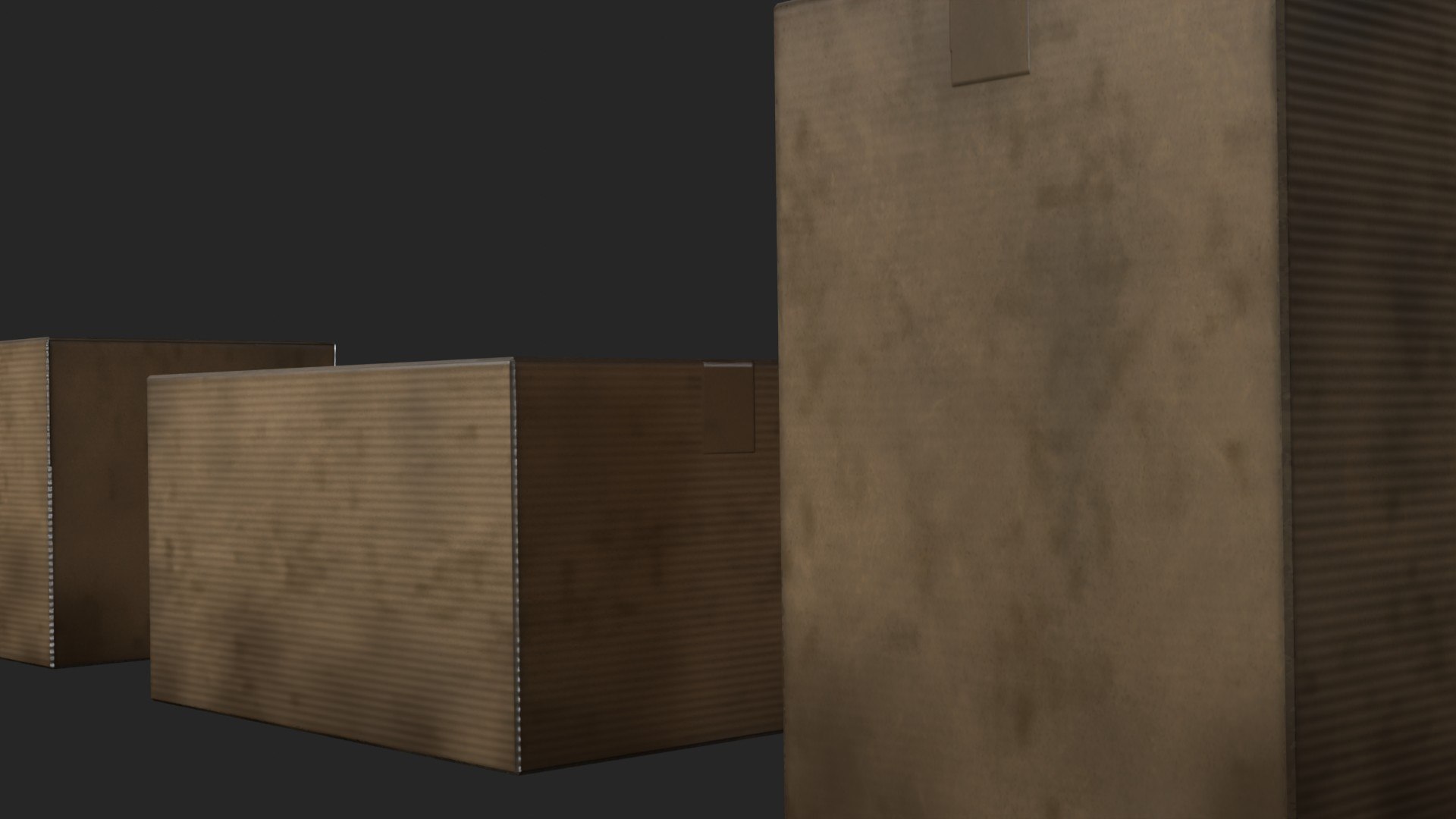 Dirty Cartoon Boxes Low Poly 3D - TurboSquid 2423053