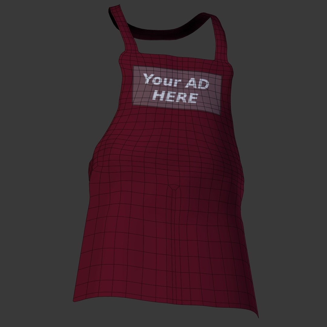 Apron Clothing Fashion 3D Model - TurboSquid 1315553