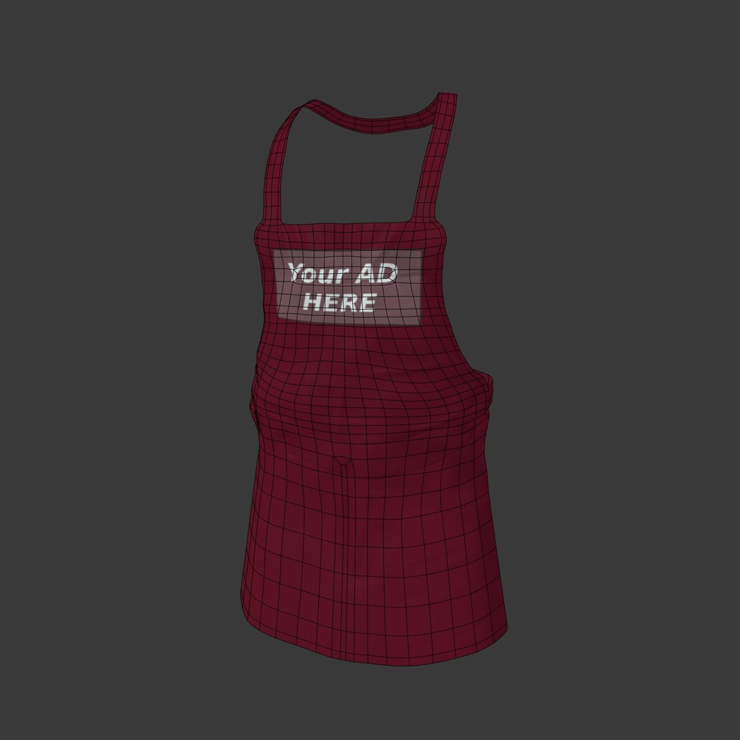 Apron Clothing Fashion 3D Model - TurboSquid 1315553