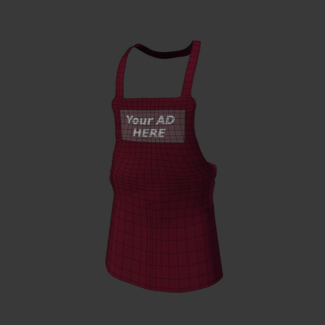 Apron Clothing Fashion 3D Model - TurboSquid 1315553