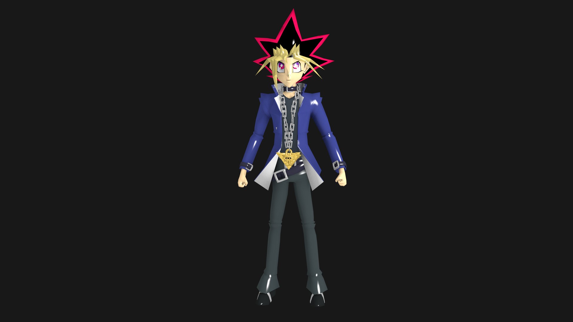 3D Yugi Muto Yugioh Anime Lowpoly Model - TurboSquid 1952691
