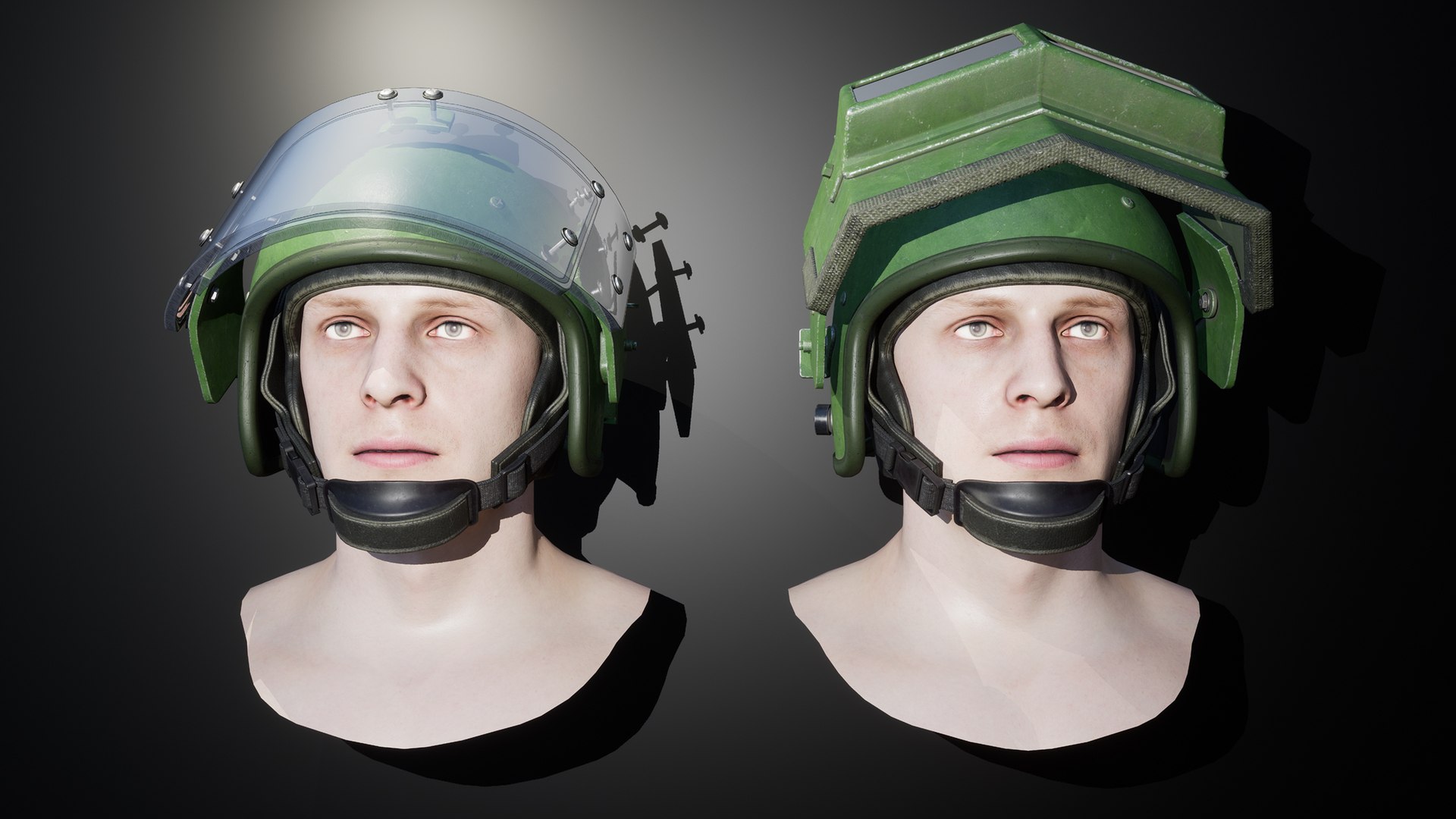 Modular Military Helmet ZSH-1-2M 3D Model - TurboSquid 1948168