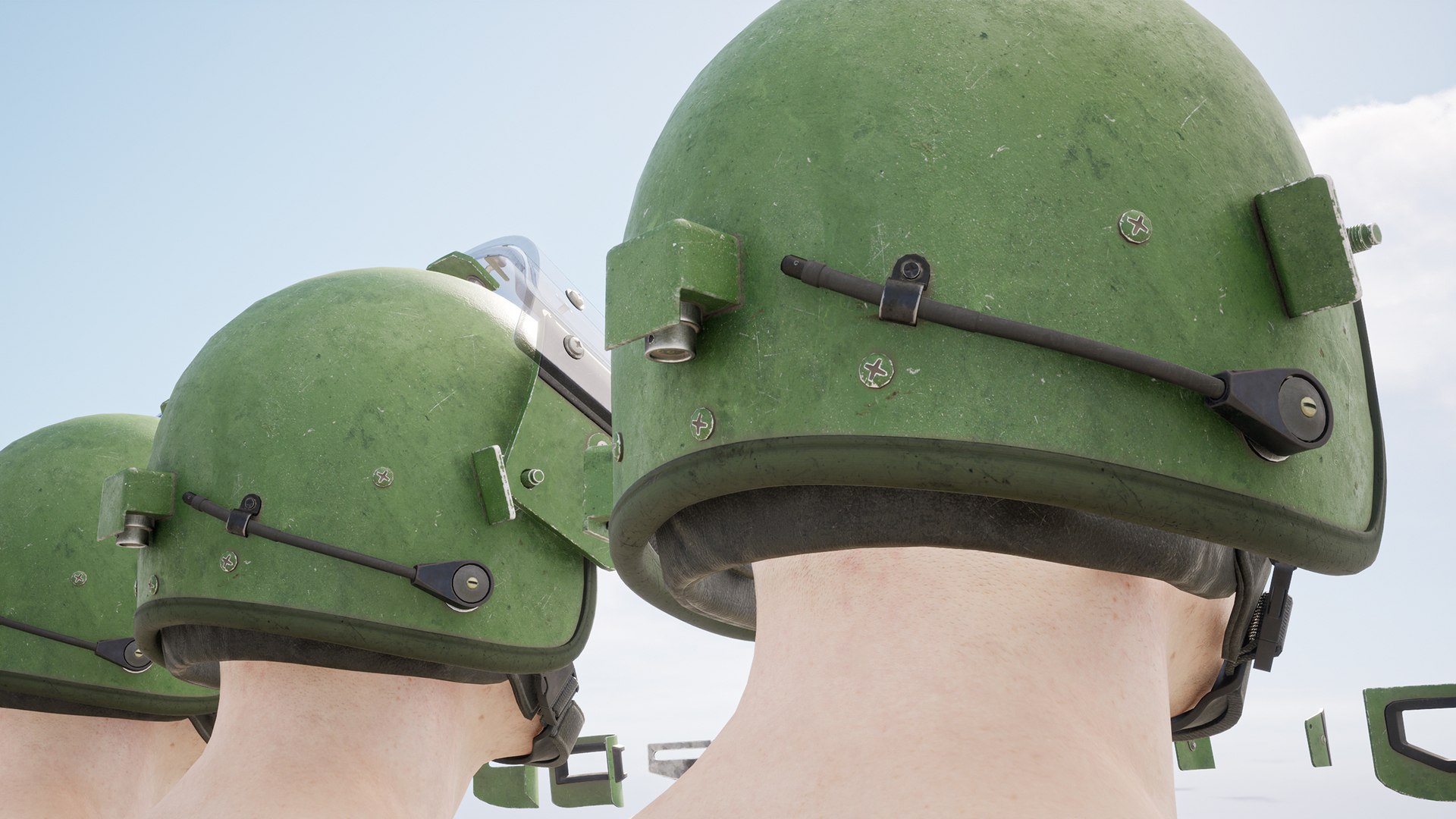 Modular Military Helmet ZSH-1-2M 3D Model - TurboSquid 1948168