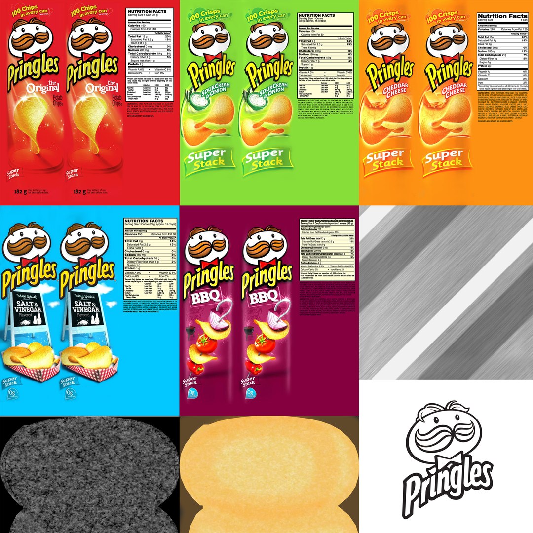 pringles cans potato 3d max