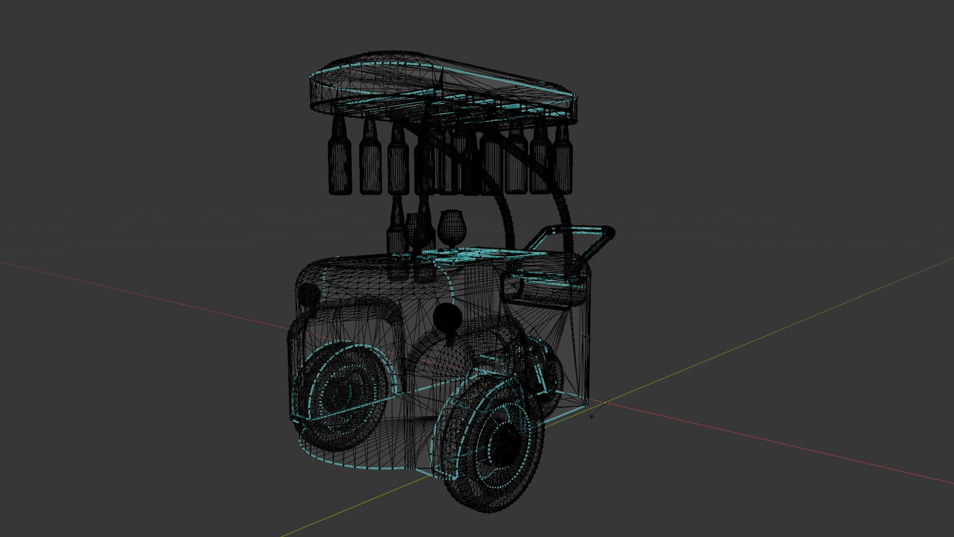 3D Drinks Cart - TurboSquid 2324681