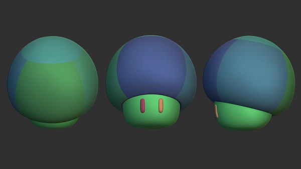 modelo 3d Seta Mario Bros Todos Los Colores - TurboSquid 2060468