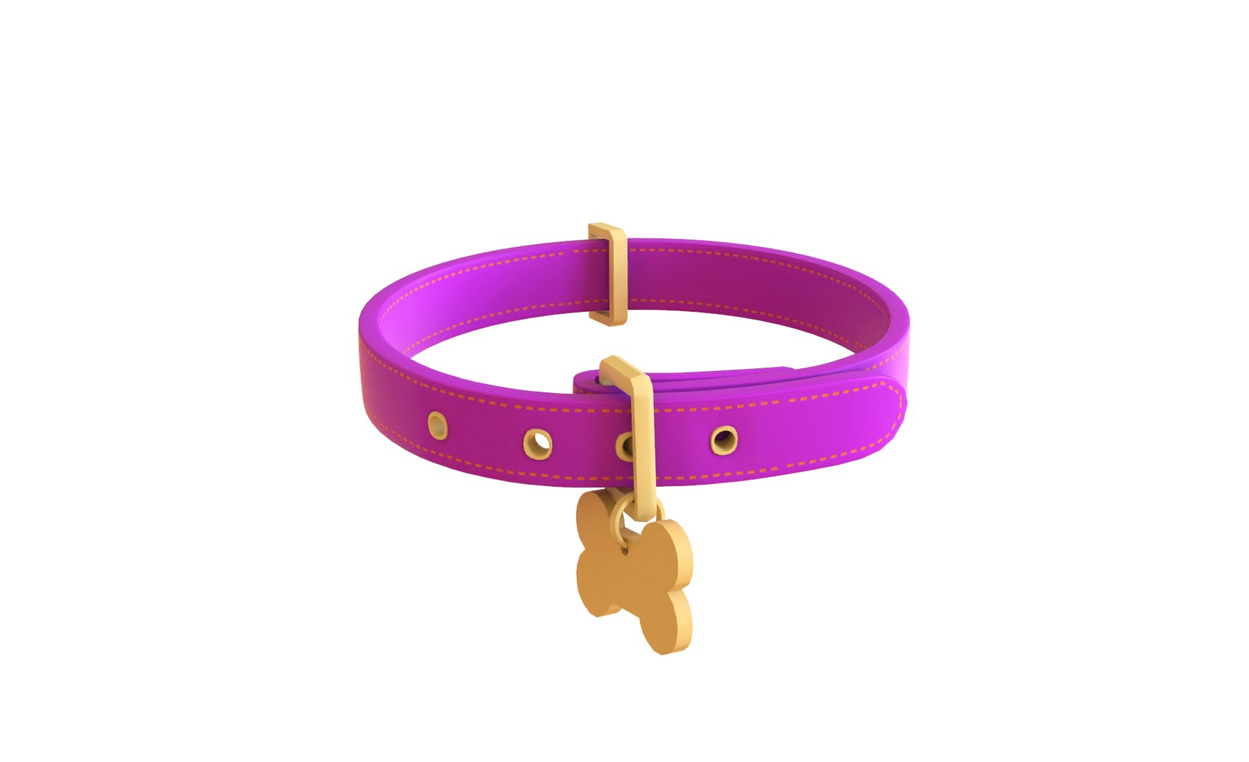 3D Model Cartoon Pet Collar V001 - TurboSquid 2331856