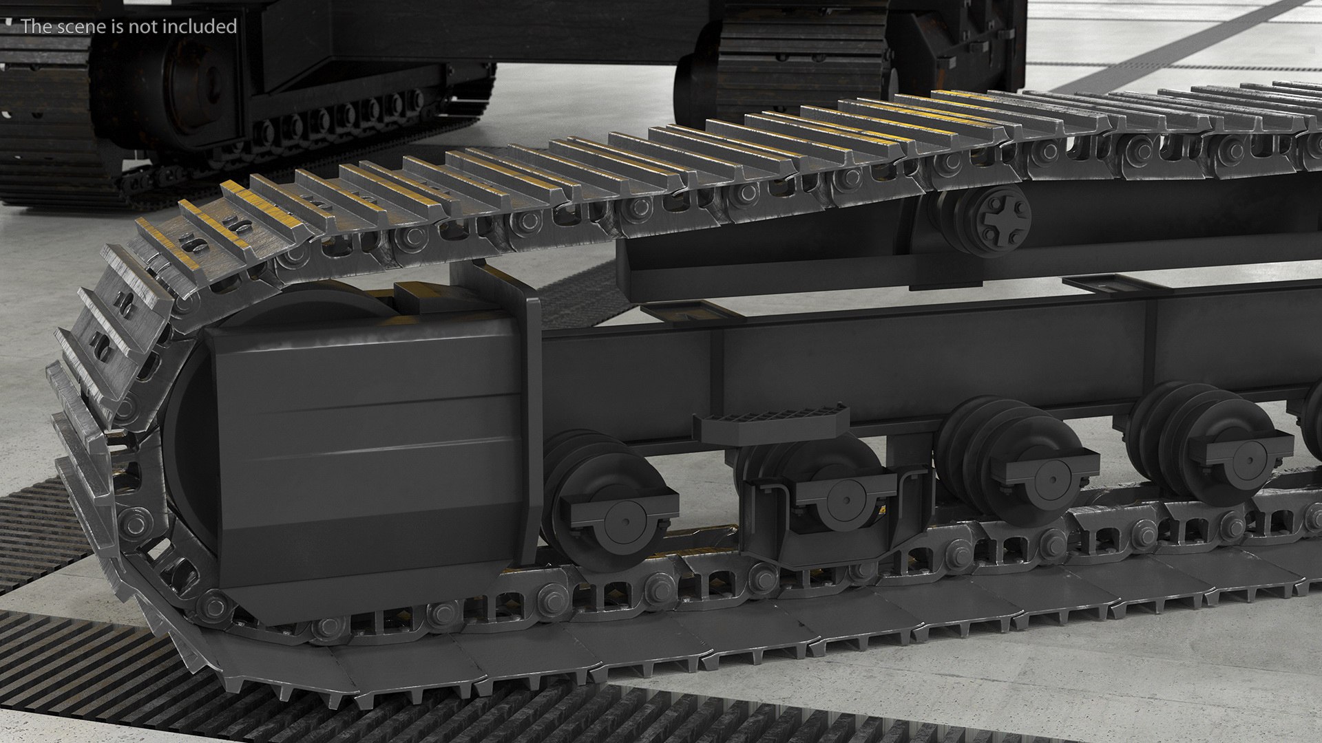 3D Bulldozer Excavator Track - TurboSquid 2141132