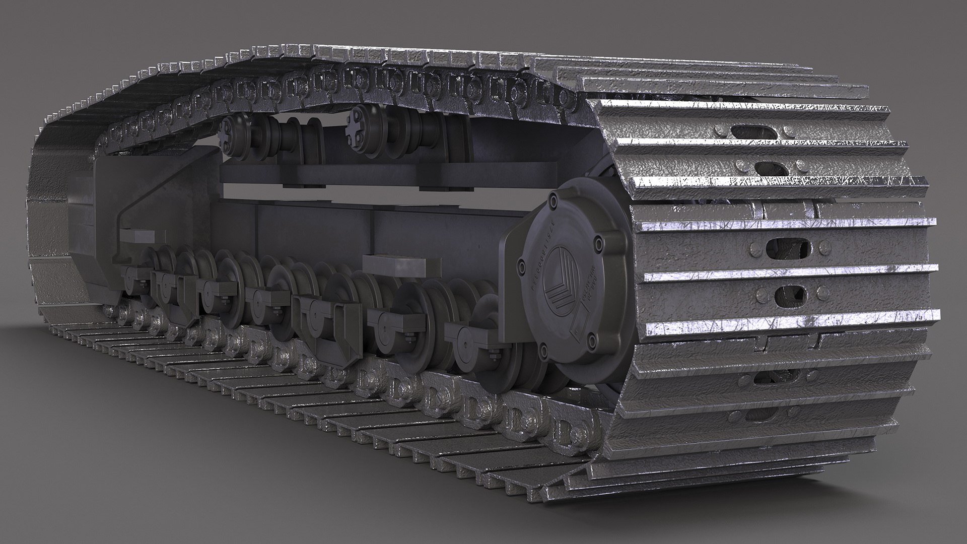 3D Bulldozer Excavator Track - TurboSquid 2141132