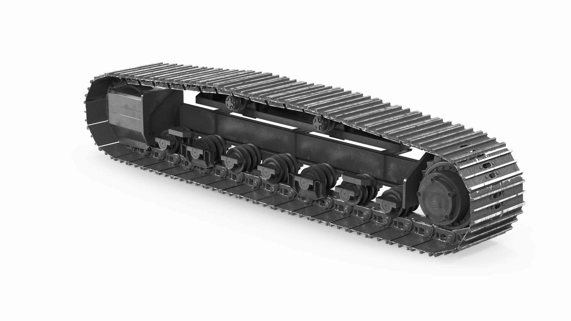3D Bulldozer Excavator Track - TurboSquid 2141132