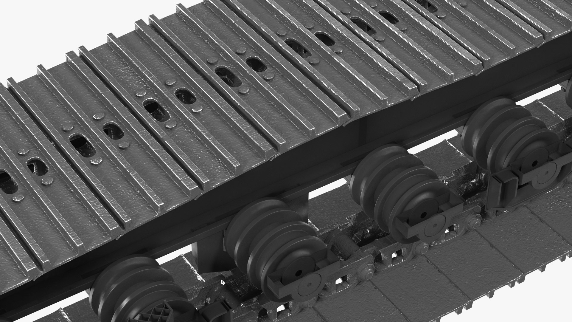 3D Bulldozer Excavator Track - TurboSquid 2141132