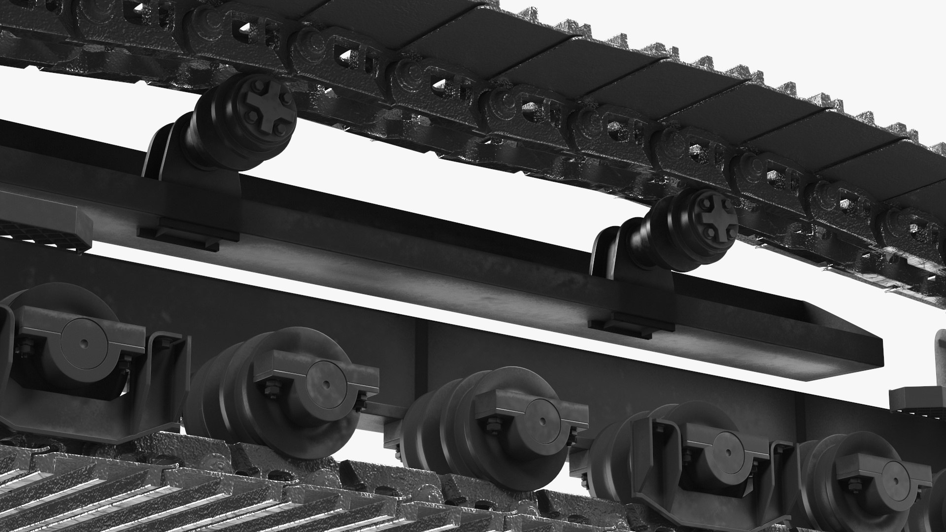 3D Bulldozer Excavator Track - TurboSquid 2141132