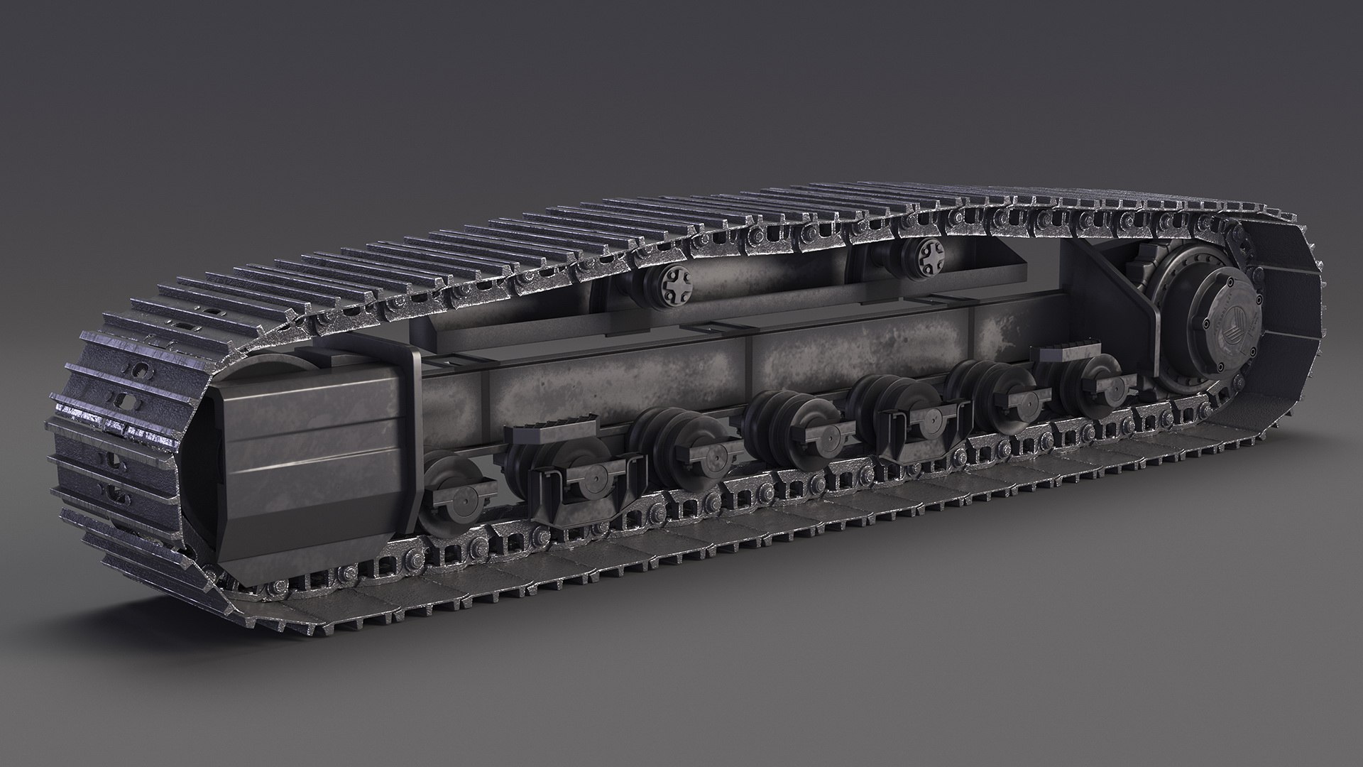 3D Bulldozer Excavator Track - TurboSquid 2141132