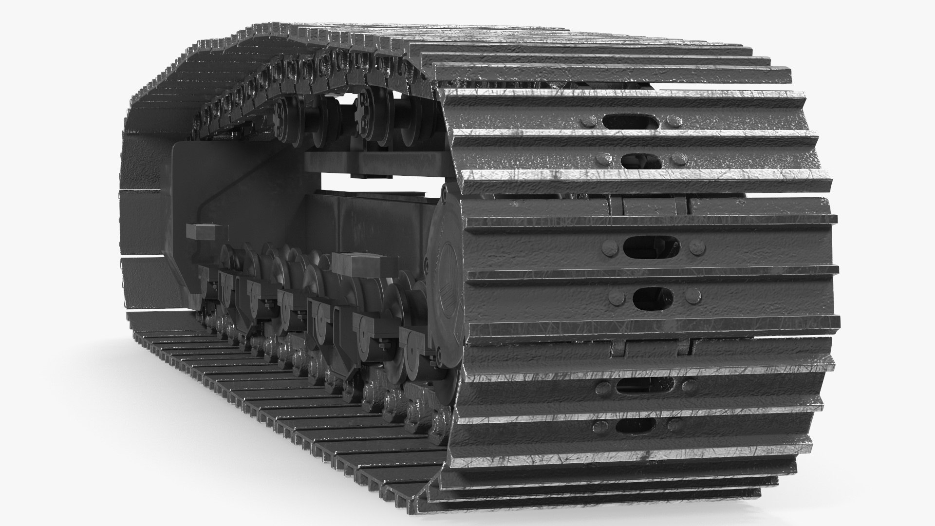 3D Bulldozer Excavator Track - TurboSquid 2141132