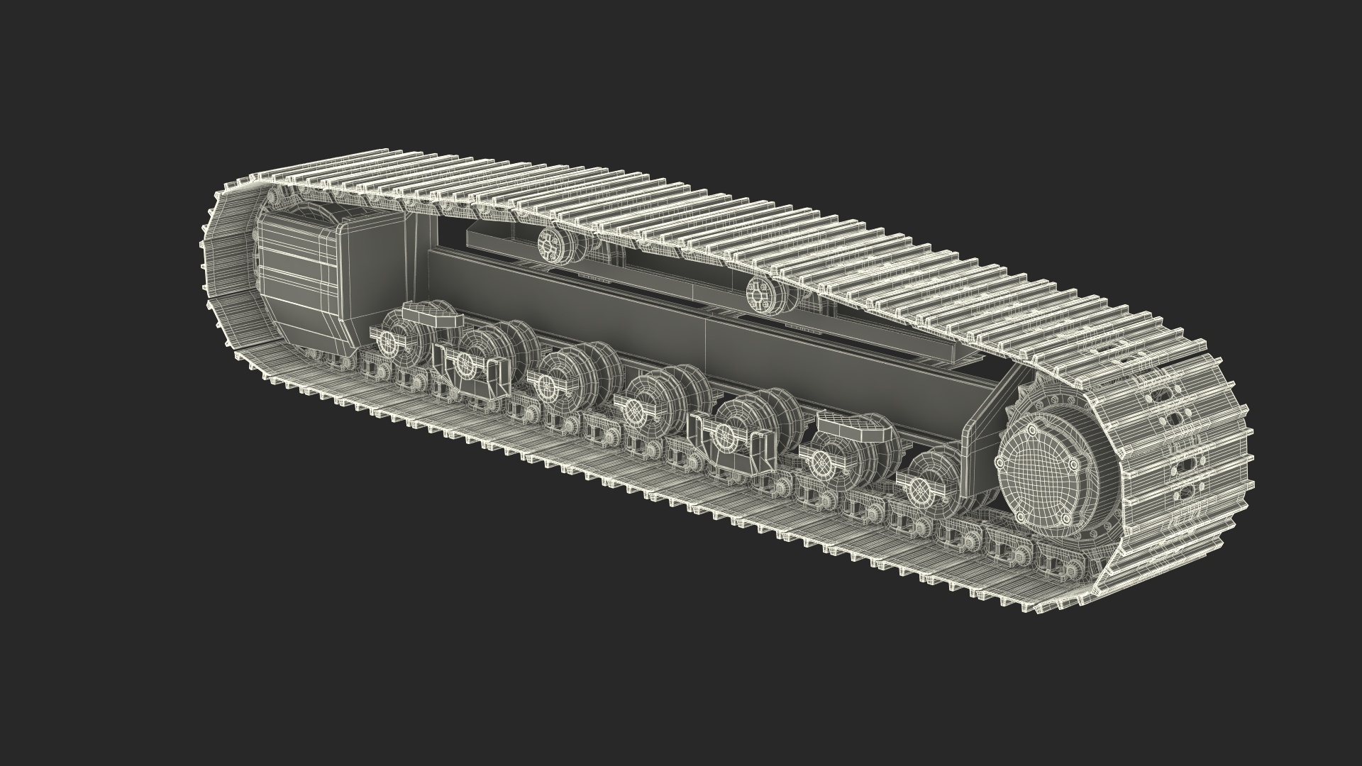3D Bulldozer Excavator Track - TurboSquid 2141132