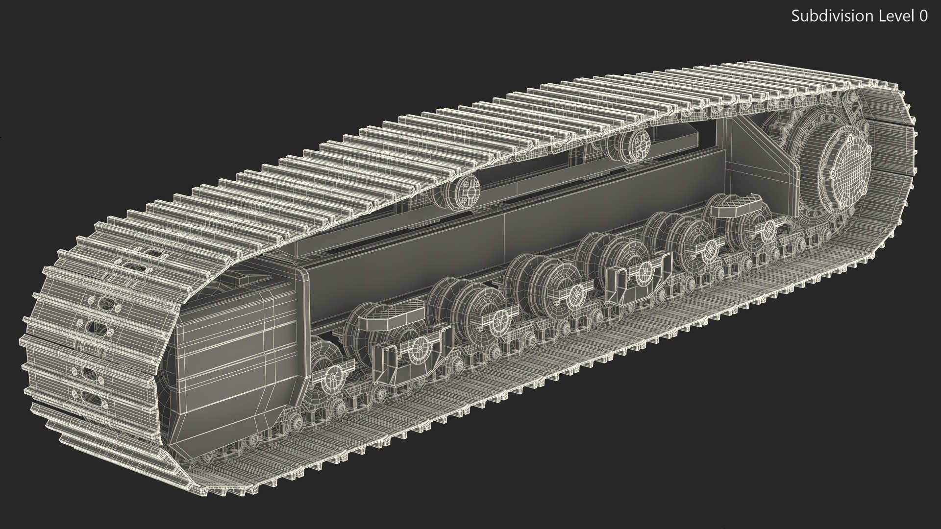 3D Bulldozer Excavator Track - TurboSquid 2141132