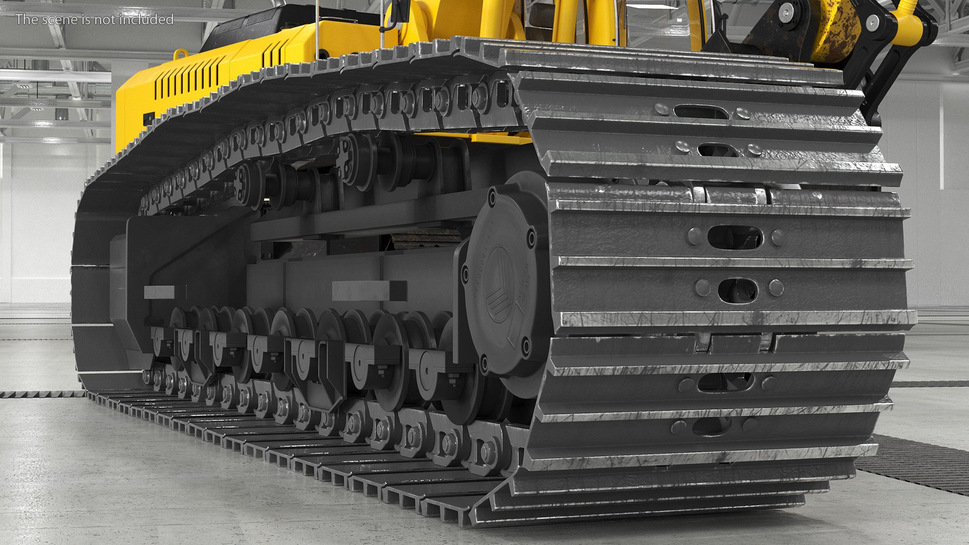 3D Bulldozer Excavator Track - TurboSquid 2141132