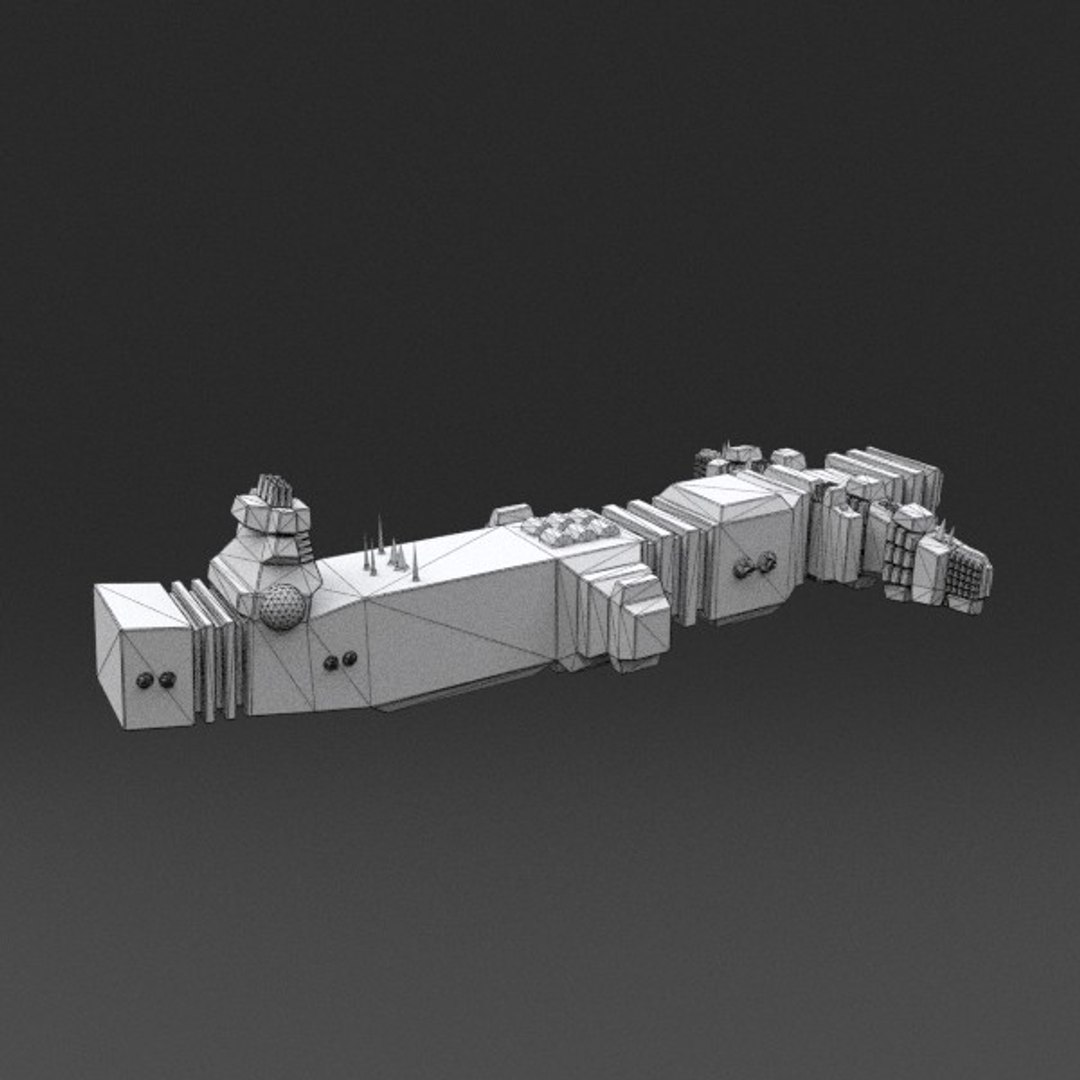 Spaceship Pbr 3d Model