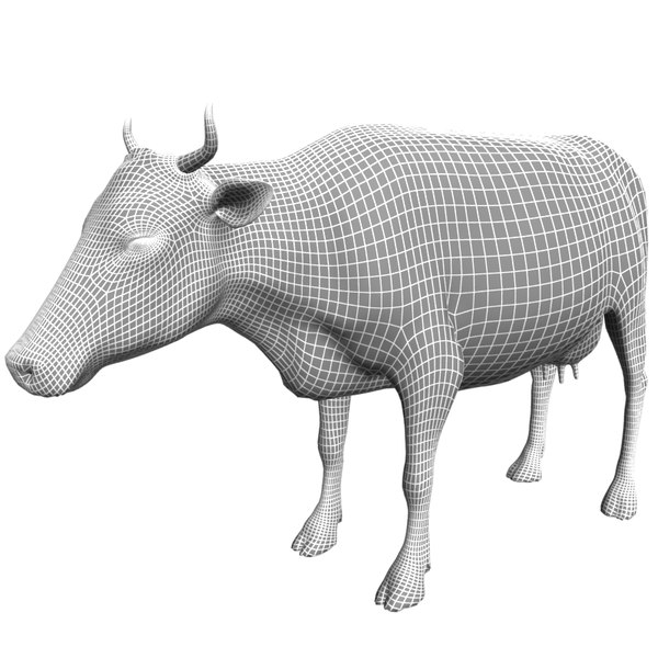 cow modelled 3d model