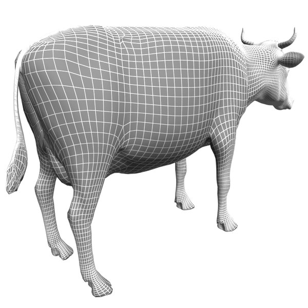 cow modelled 3d model