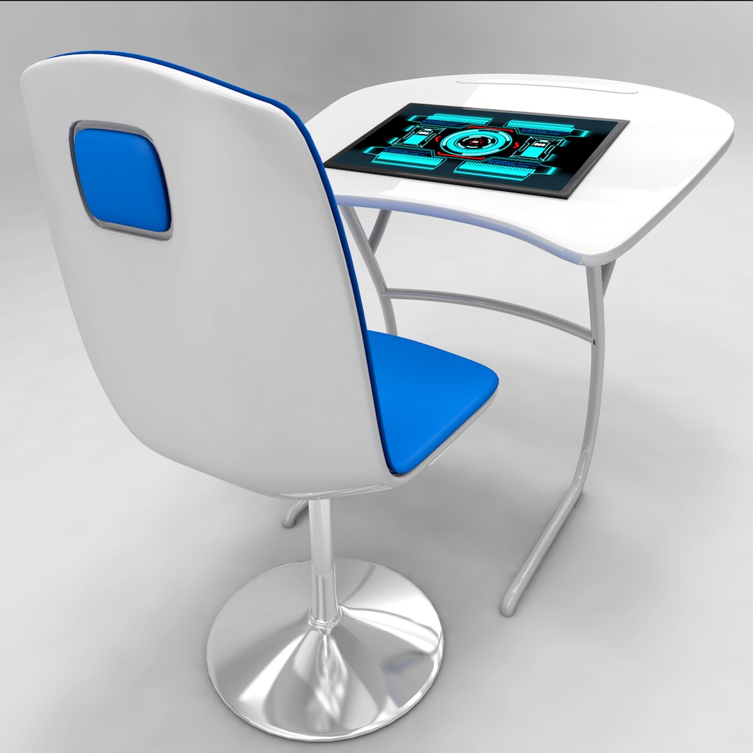 3D Sci Fi Desk - TurboSquid 1370869
