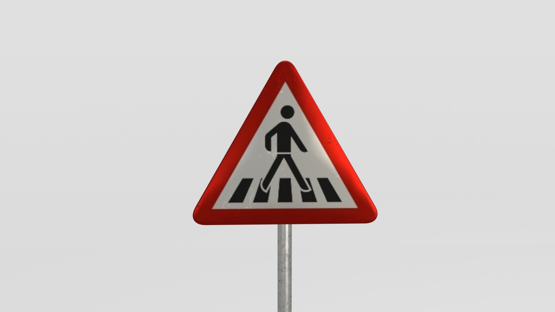 Traffic Sign Crosswalk Model - TurboSquid 2143905