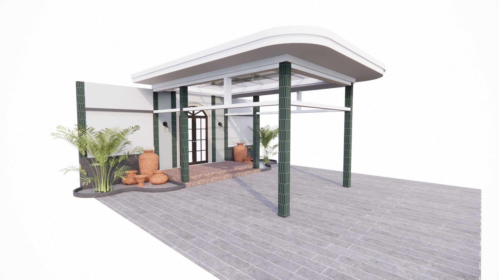 Canopy Main Entrance 3D Model - TurboSquid 2289369